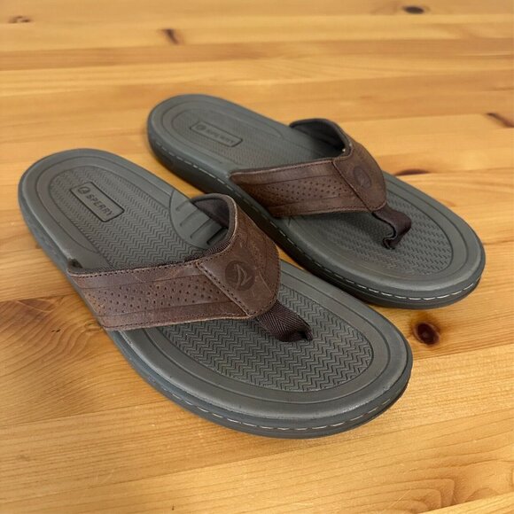 Sperry | Shoes | Sperry Sandals Men 7 Leather Thong Flip Flop | Poshmark